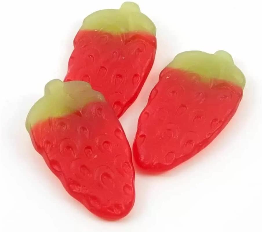 Haribo Vegetarian Giant Strawbs - 880g Strawberry Flavoured Gummy Cand ...