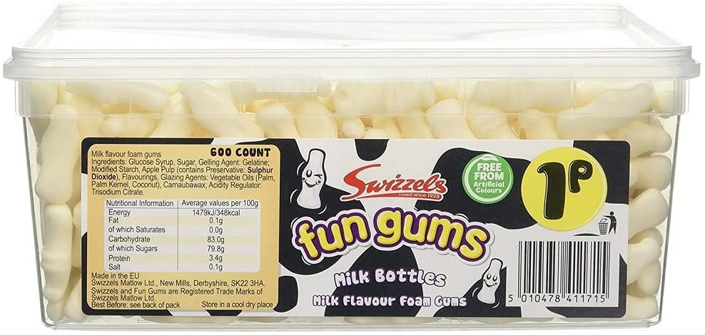 Swizzels Milk Bottles Fun Gums - 600 Pack – dadybros
