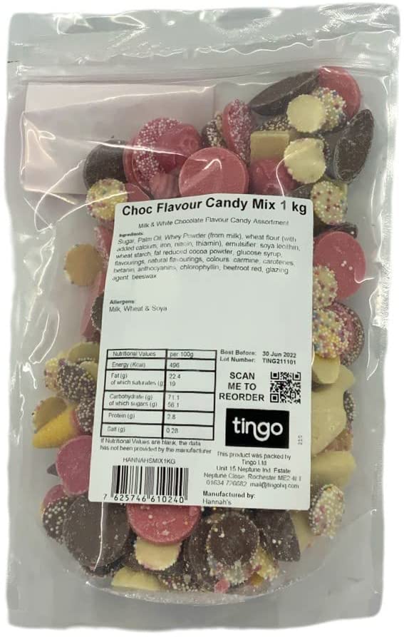 Hannahs Chocolate Flavour Candy Assortment, 1 kg – dadybros